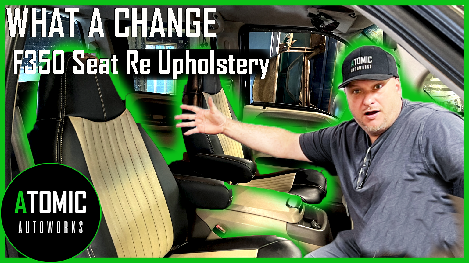 One nice looking F350 Interior. – Atomic Auto Works Garage